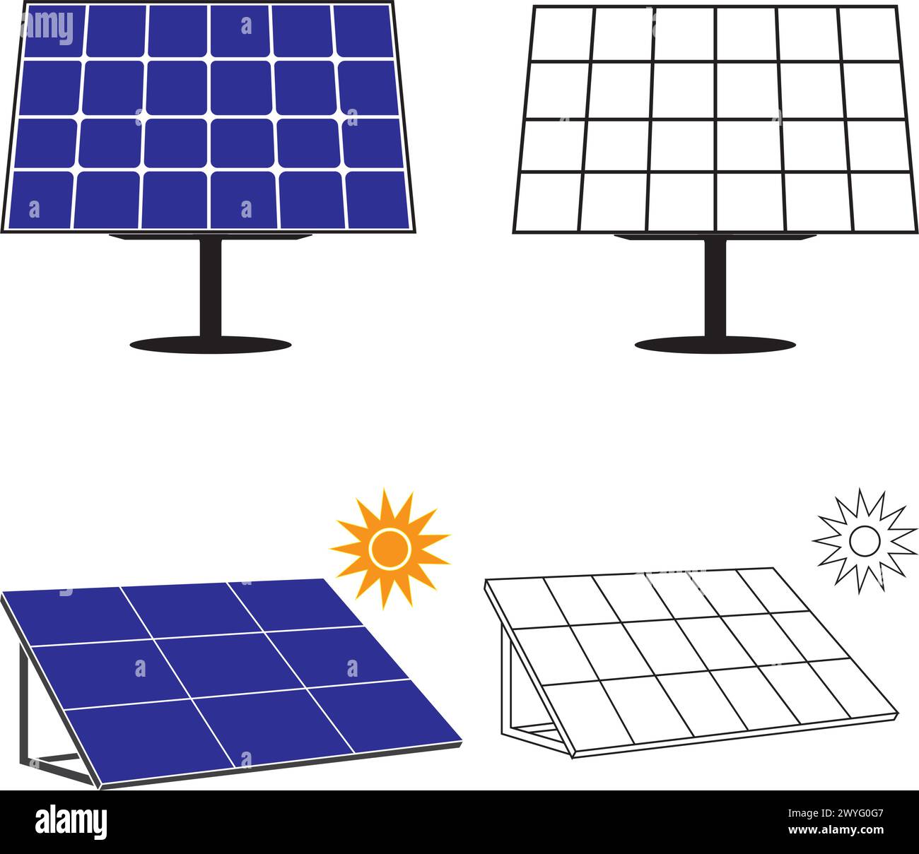 Solar panels icon vector illustration symbol design Stock Vector Image ...