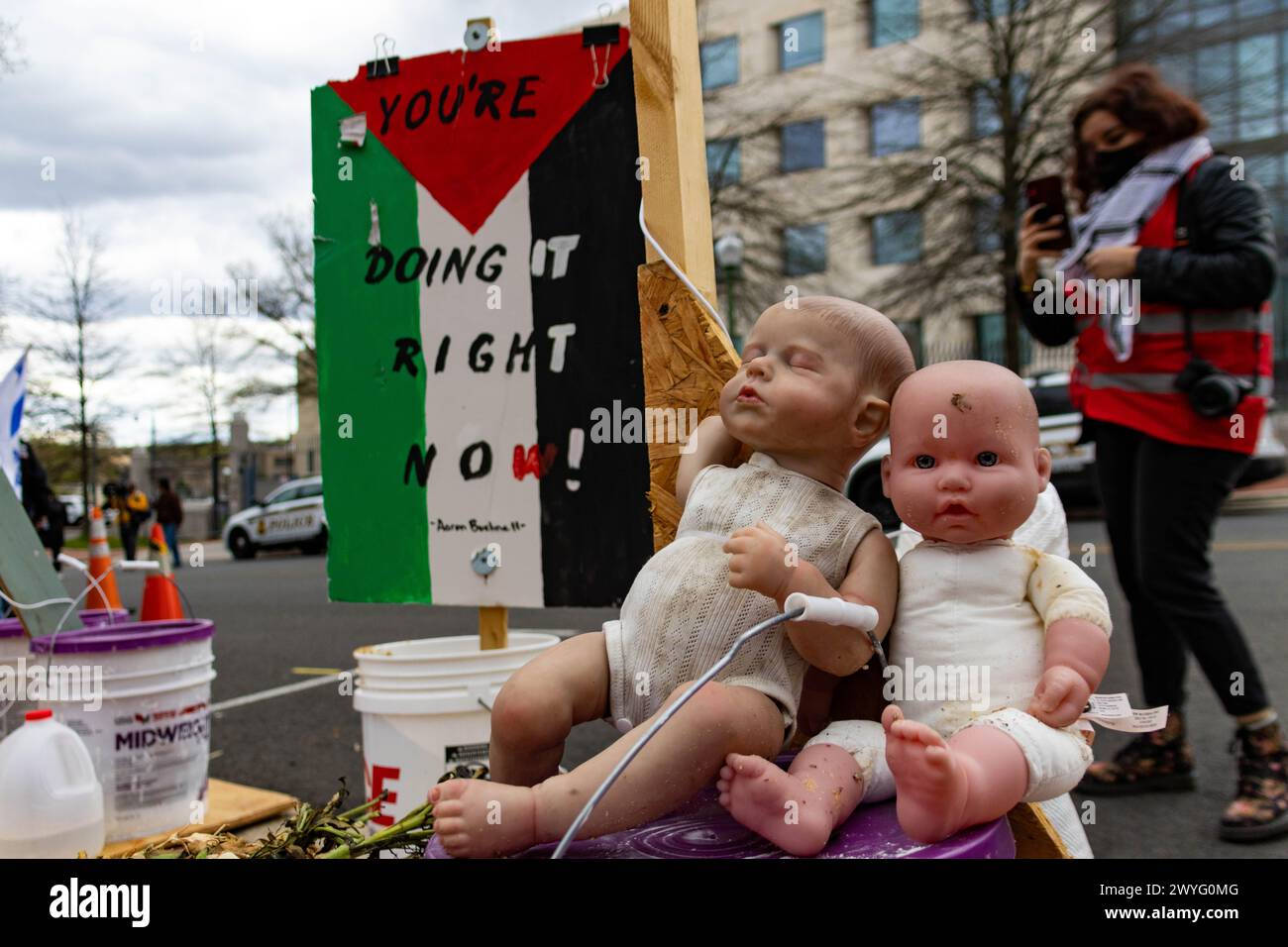 Washington, District Of Columbia, USA. 5th Apr, 2024. Pro-Israel ...