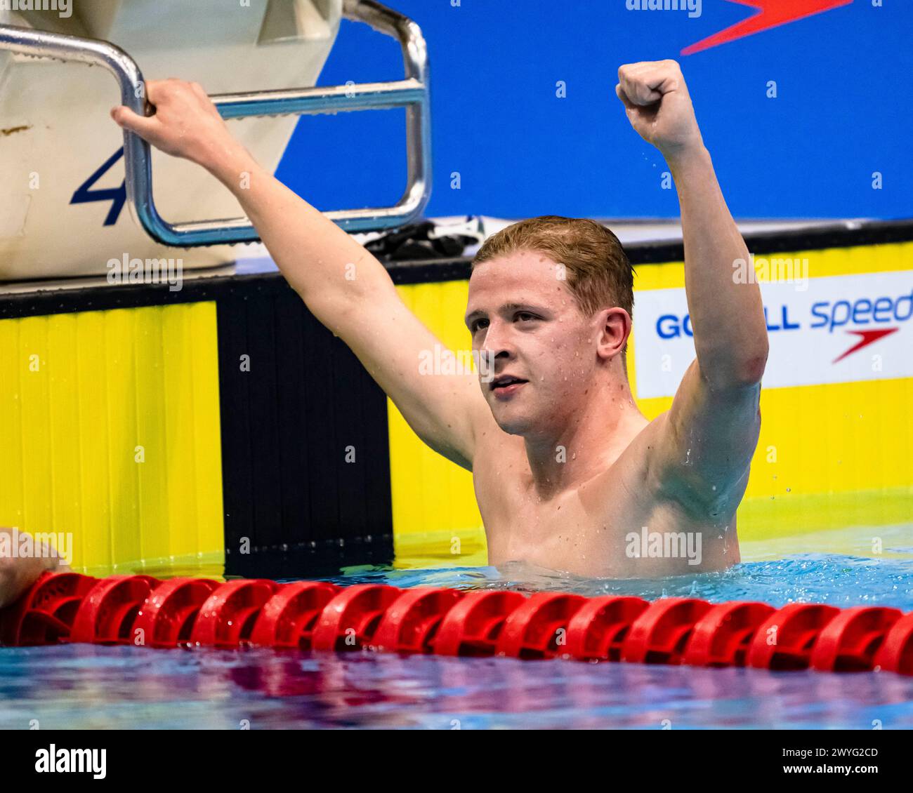 LONDON, UNITED KINGDOM. 06 April, 2024. Tobias Robinson wins the Men’s ...