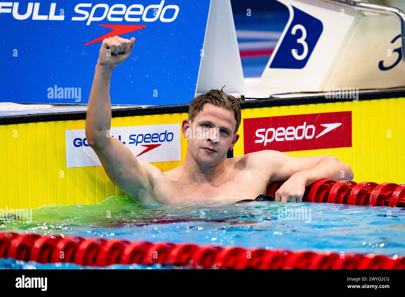 LONDON, UNITED KINGDOM. 06 April, 2024. Tobias Robinson wins the Men’s ...