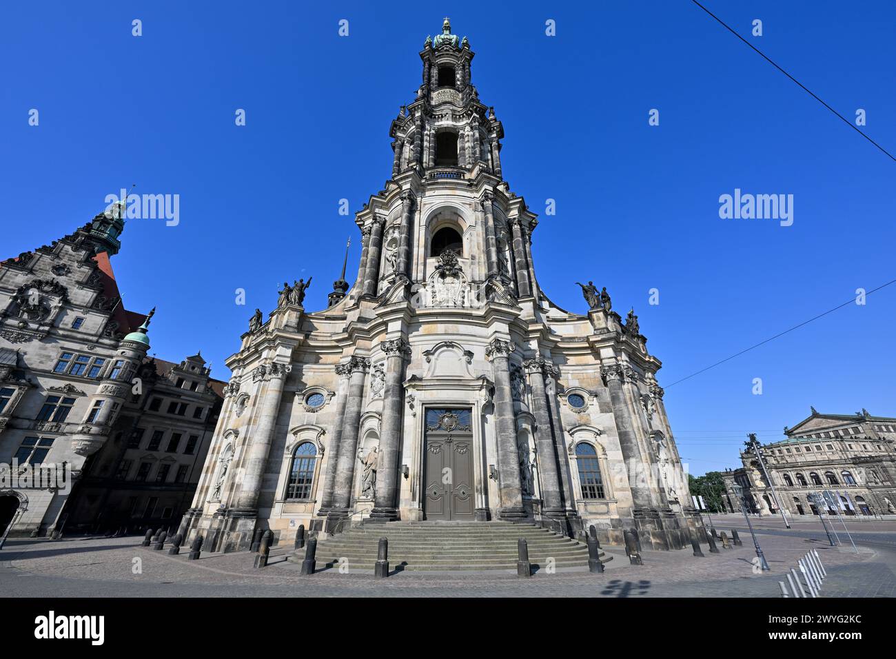 Dresden Cathedral of the Holy Trinity or Hofkirche (Kathedrale ...