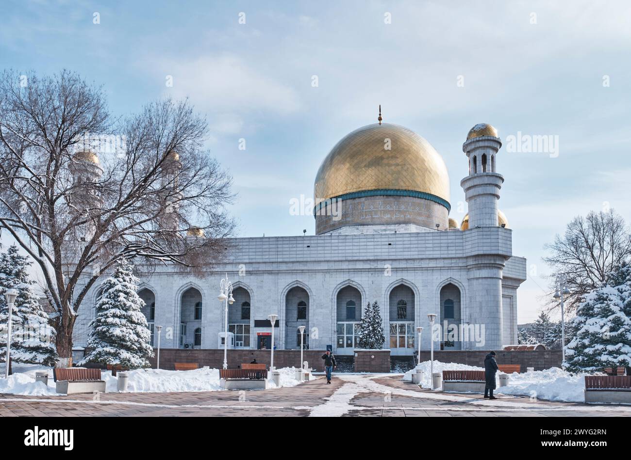 Almaty, Kazakhstan - March 15, 2024: Huge Almaty Central Mosque, built ...