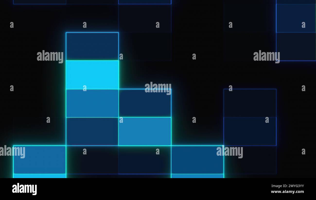 Animation abstract digital data blocks hi-res stock photography and ...