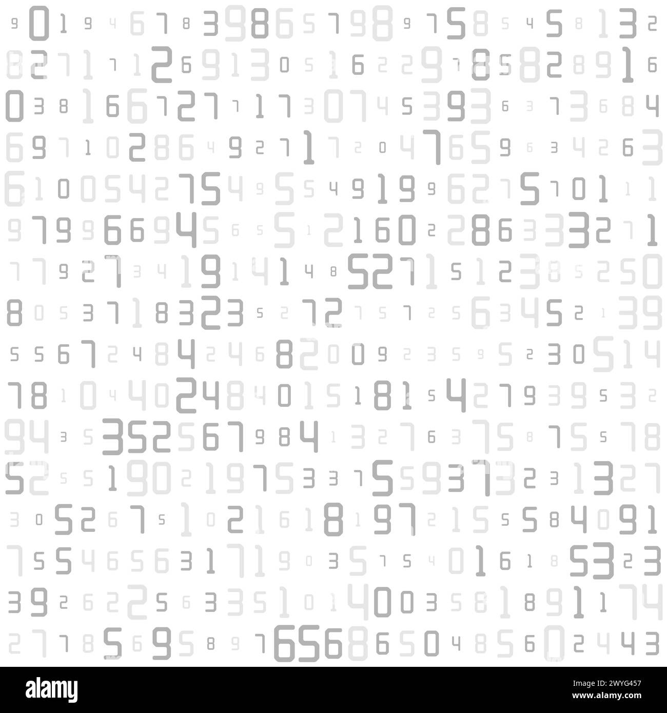 The Matrix A Background With A Chaotic Arrangement Of Numbers Technological Cyberspace