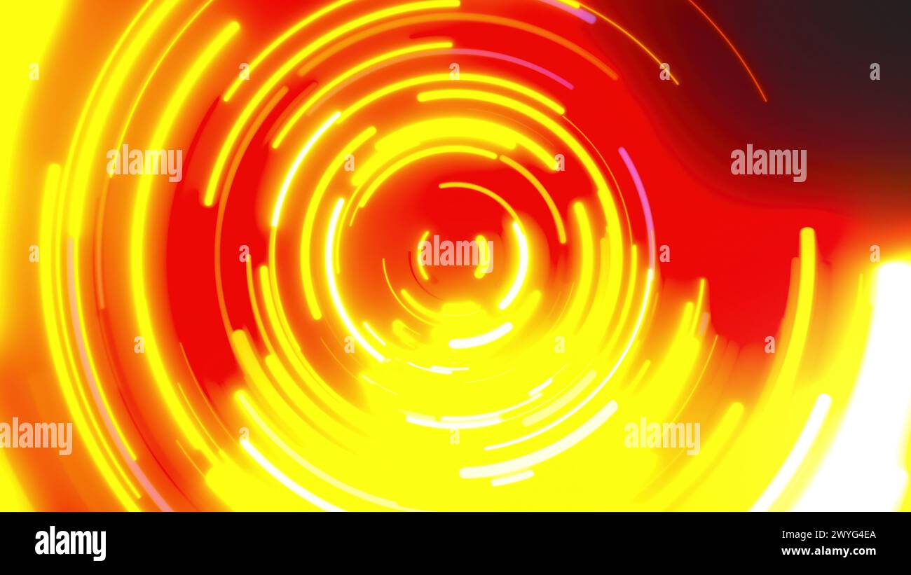 Radial neon lines. Computer generated 3d render Stock Photo - Alamy