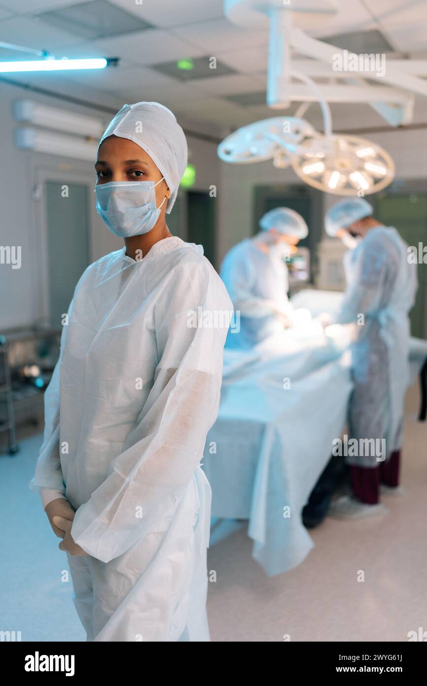 Portrait african american surgeon performing hi-res stock photography ...