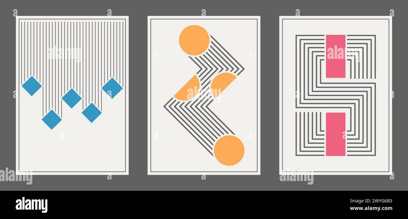 An abstract composition of a poster or poster. A template for interior ...