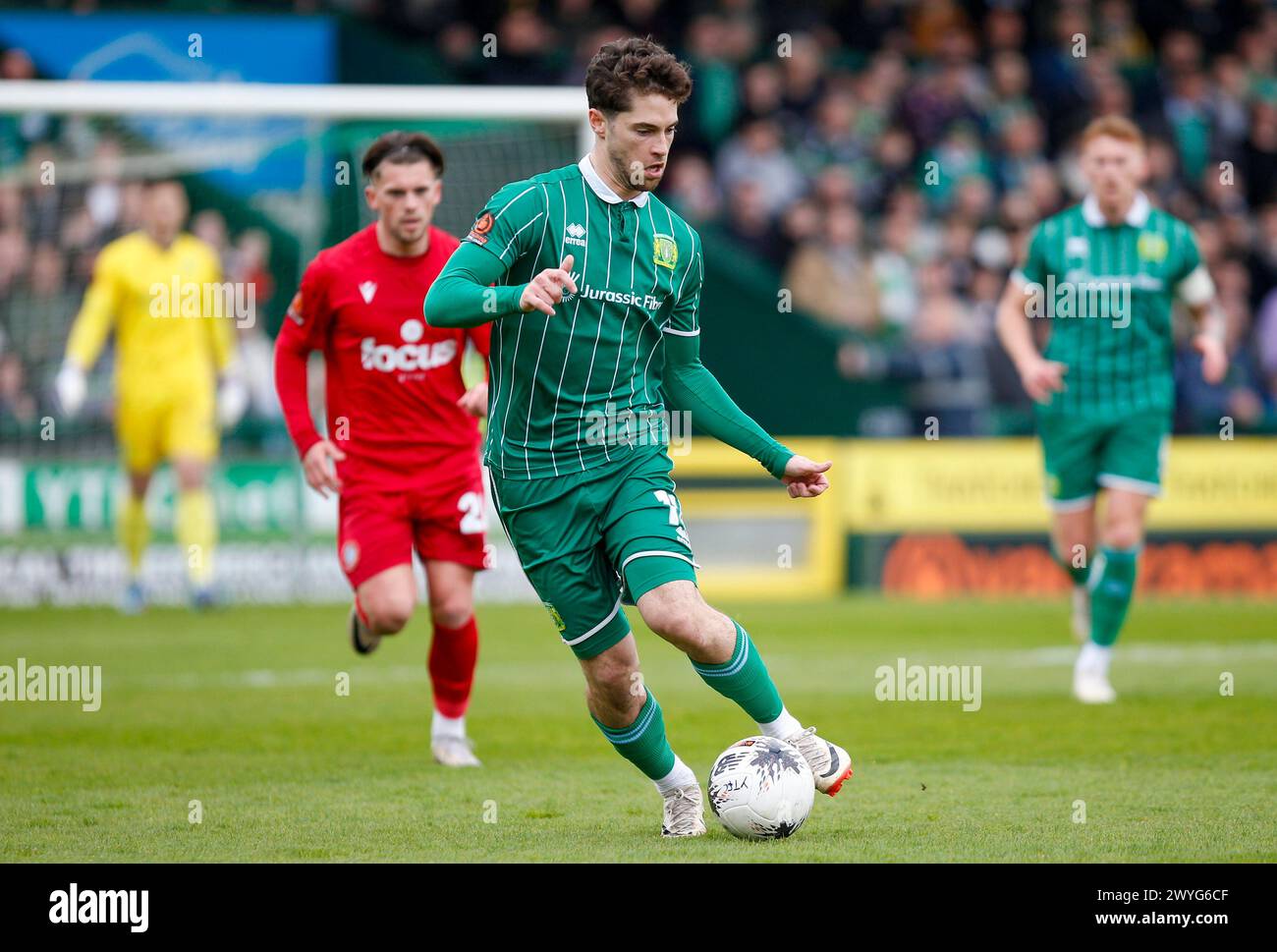 Jordan Stevens of Yeovil Town during the National League South match at ...