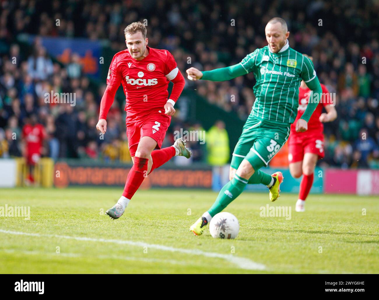 Rhys Murphy of Yeovil Town and Joel Colbran of Worthing during the ...