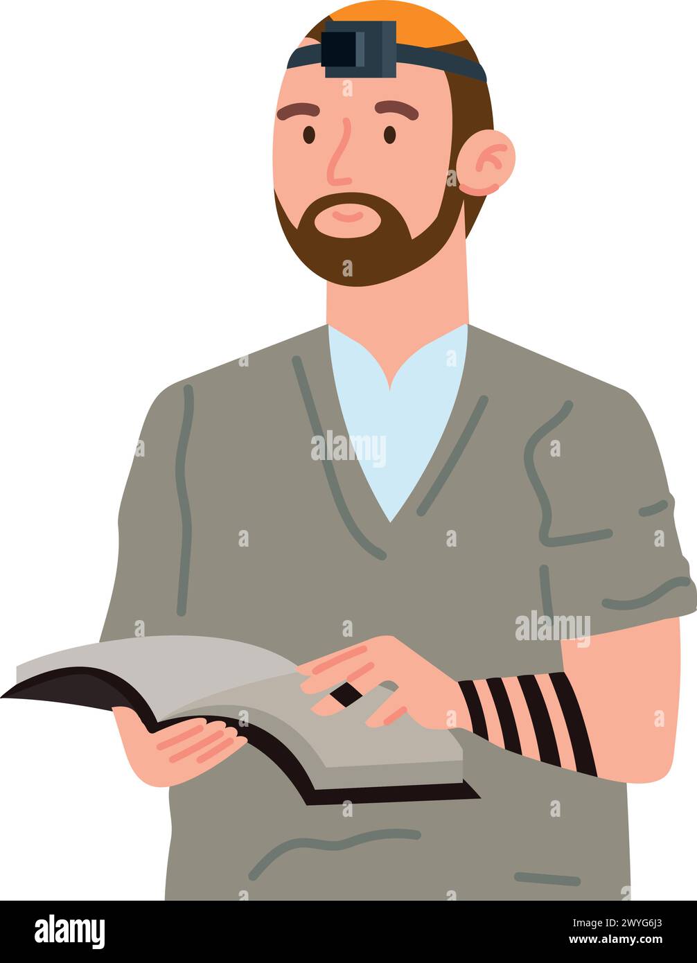 jewish tefillin man prayer Stock Vector Image & Art - Alamy