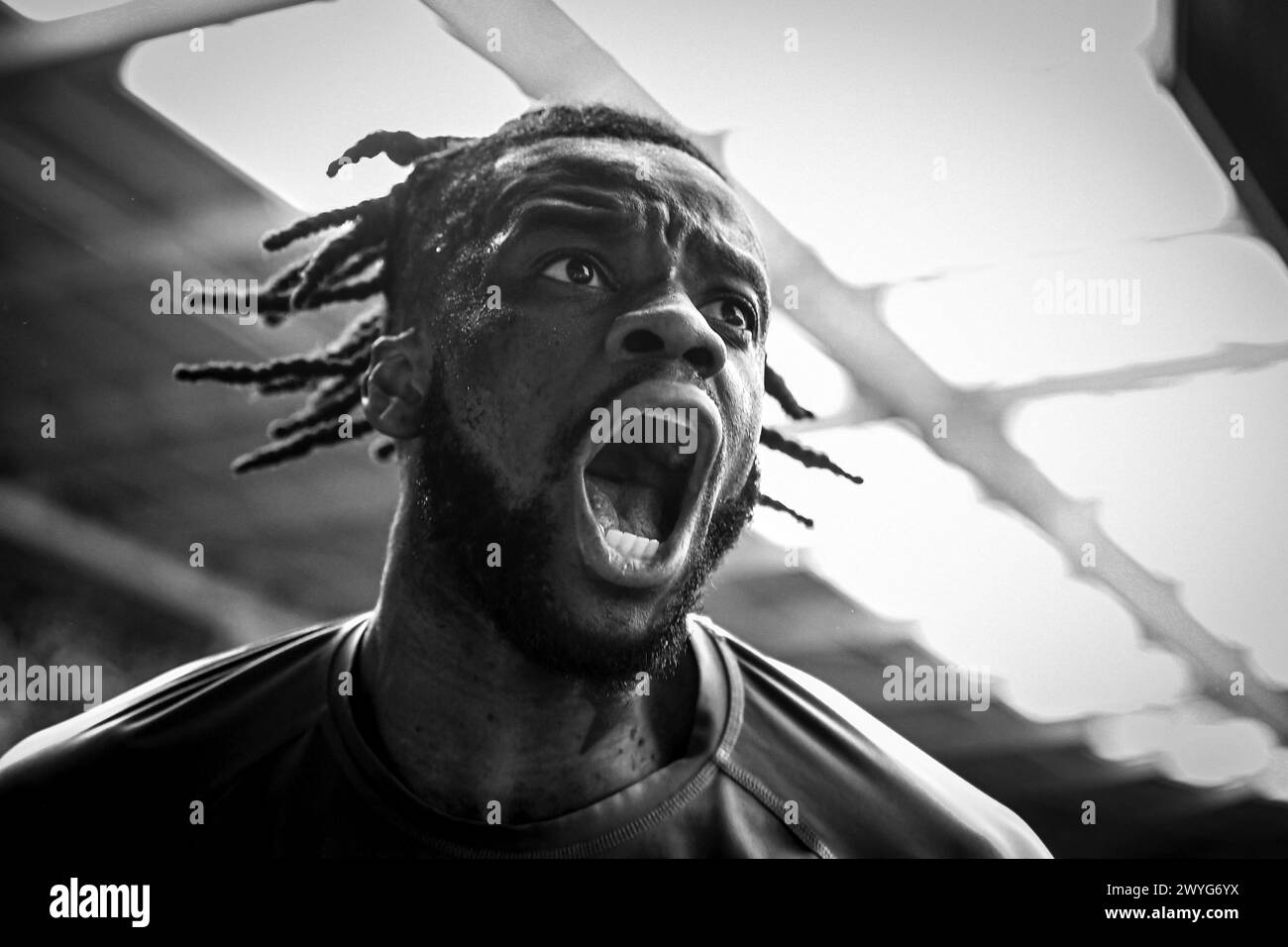 Stephy Mavididi of Leicester City celebrates after scoring a goal to ...