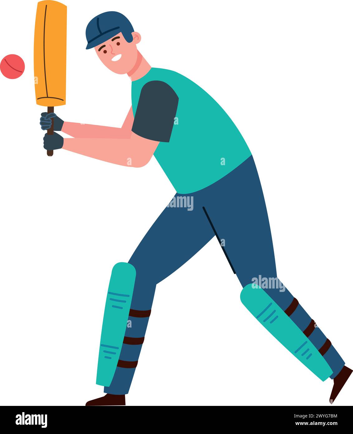 India cricketer Stock Vector Images - Alamy
