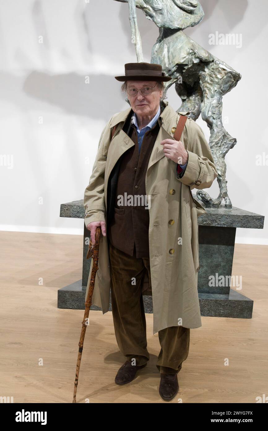 Paris, France. 3rd Apr, 2024. Painter Gerard Garouste Florian in front ...