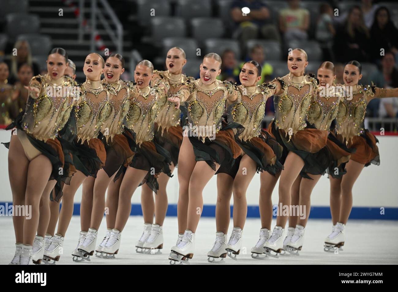 Zagreb, Croatia. 06th Apr, 2024. Team Helsinki Rockettes of Finland ...