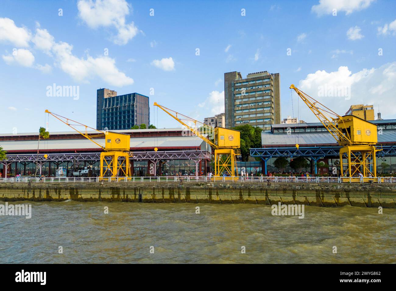 Aerial View of Docks Station Famous Area in Belem City, North of Brazil ...