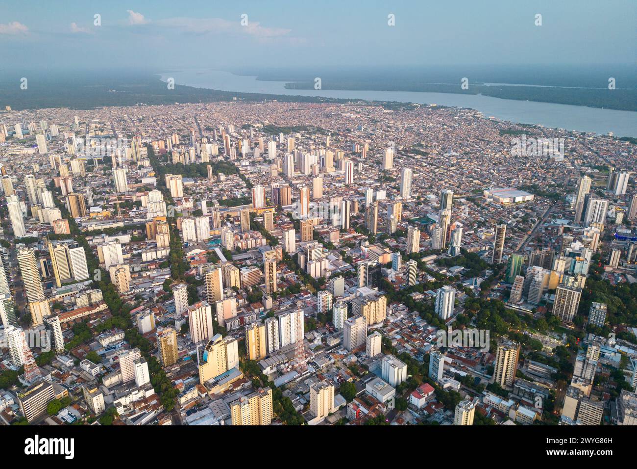 Aerial View of Belem City in North of Brazil Stock Photo - Alamy