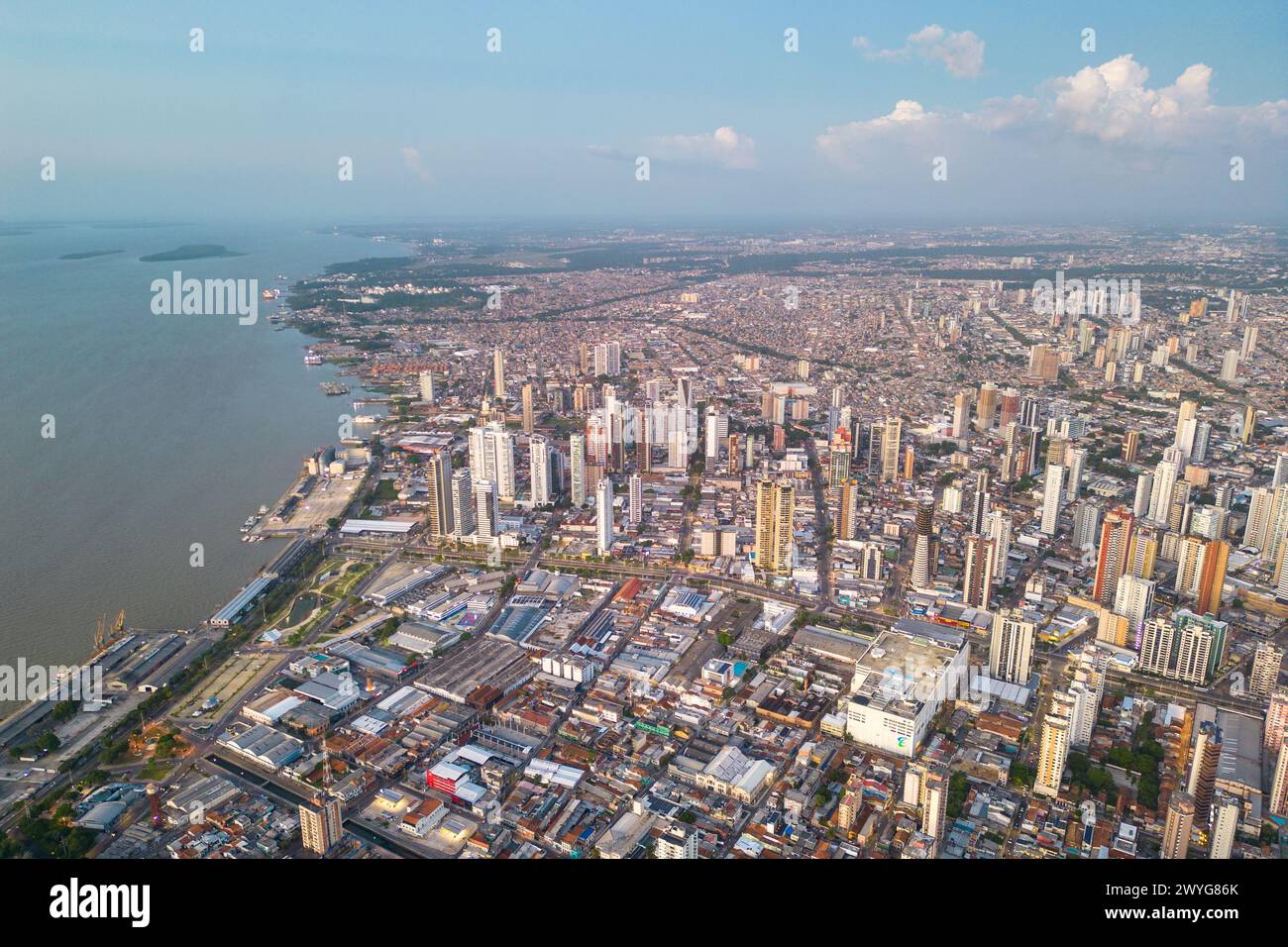 Aerial View of Belem City in North of Brazil Stock Photo - Alamy