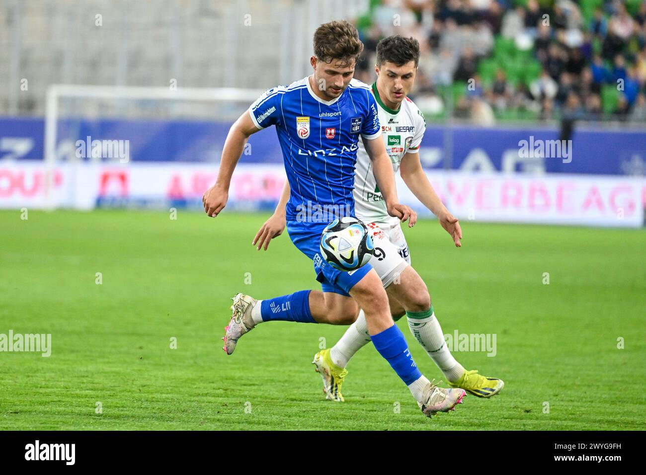 06.04.2024, Hofmann Personal Stadion Linz, AUT, Admiral Bundesliga, FC ...