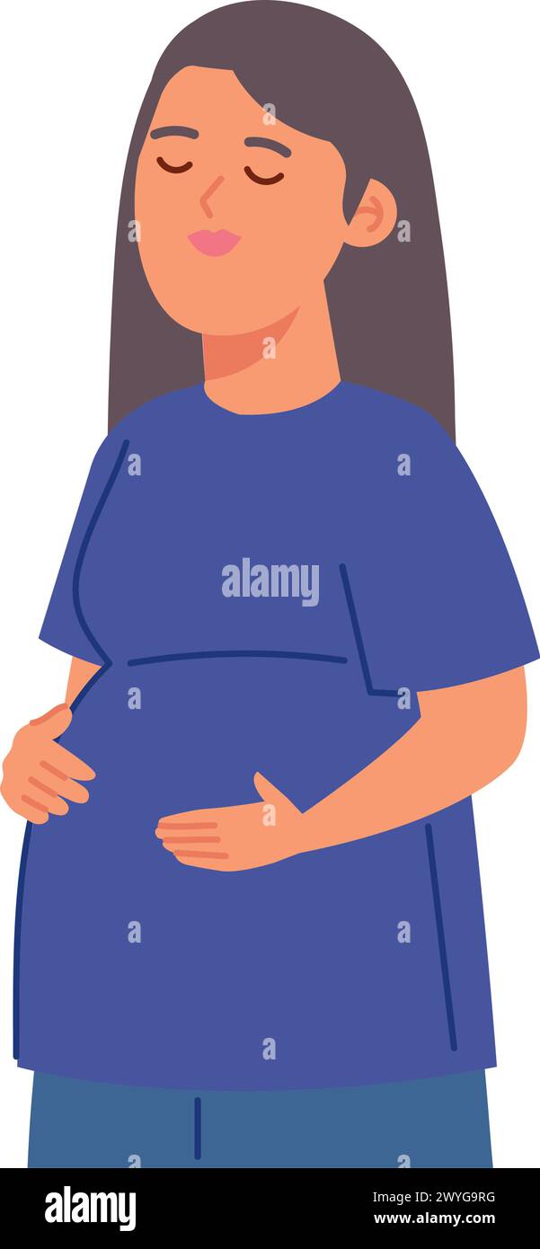 baby shower pregnant character Stock Vector Image & Art - Alamy