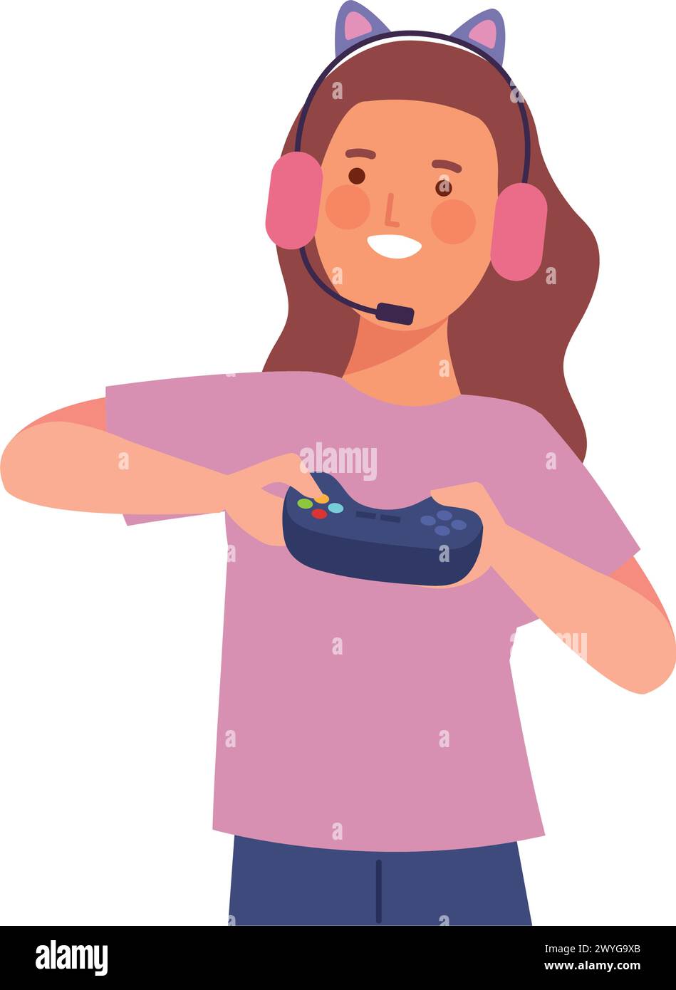 geek pride day female gamer Stock Vector Image & Art - Alamy