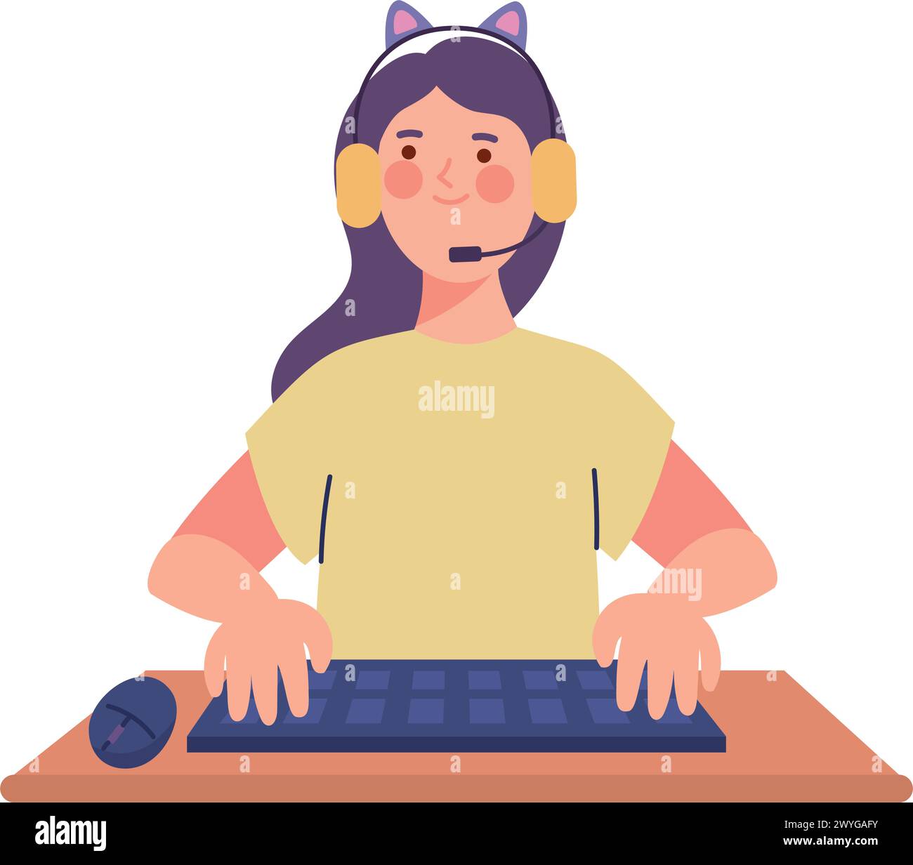 geek pride day gamer girl Stock Vector Image & Art - Alamy