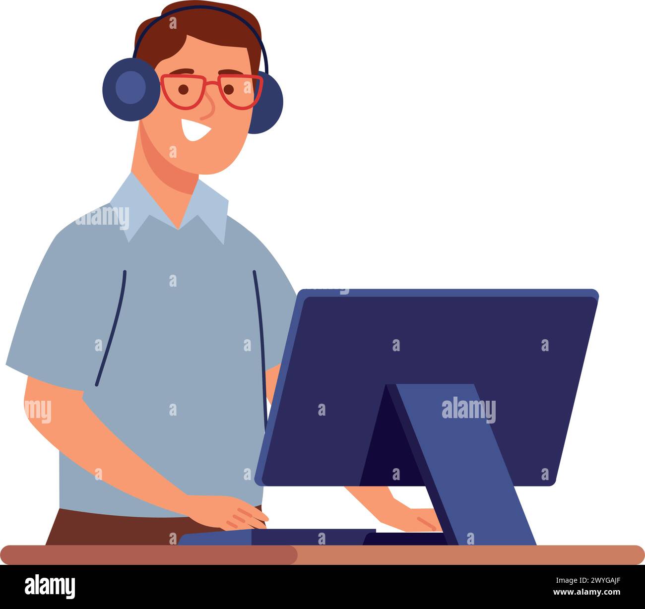 geek pride day man playing Stock Vector Image & Art - Alamy
