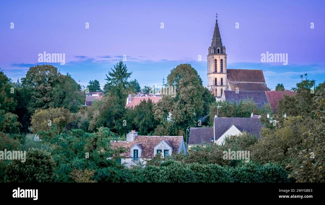 A beautiful landscape of the Cergy Village, France Stock Photo - Alamy