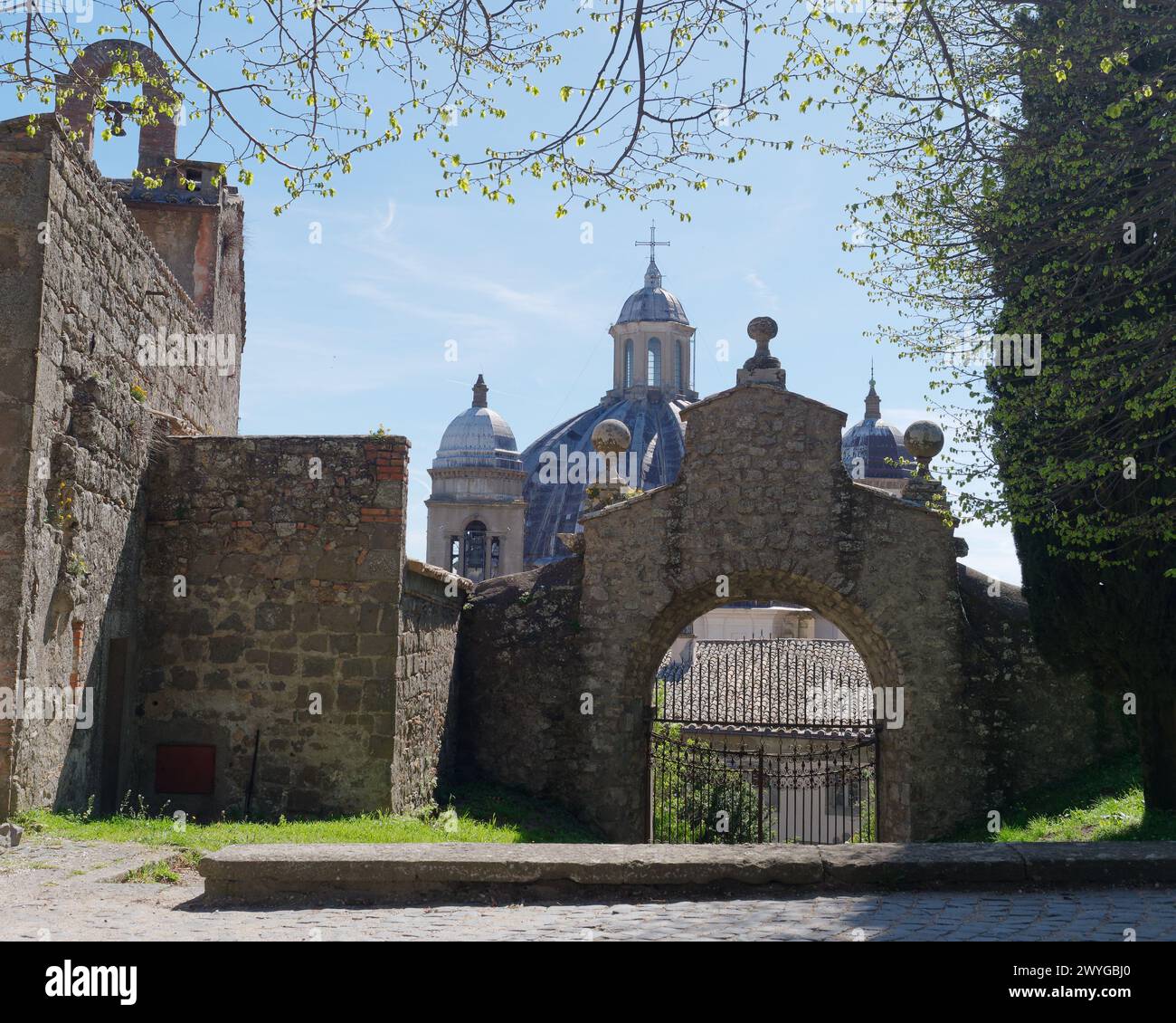 Cathedral santa margherita in montefiascone hi-res stock photography ...