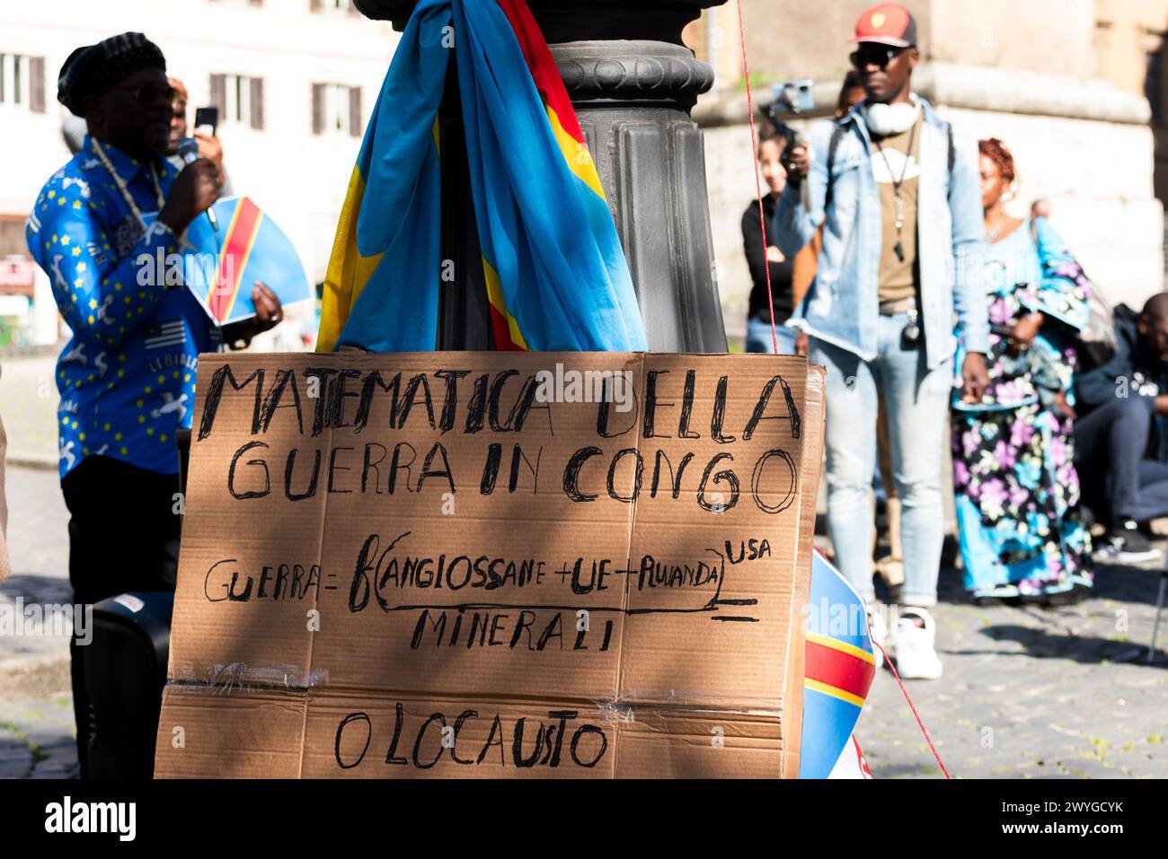 Demo of the Free African Movement to denounce the genocide in Congo in ...