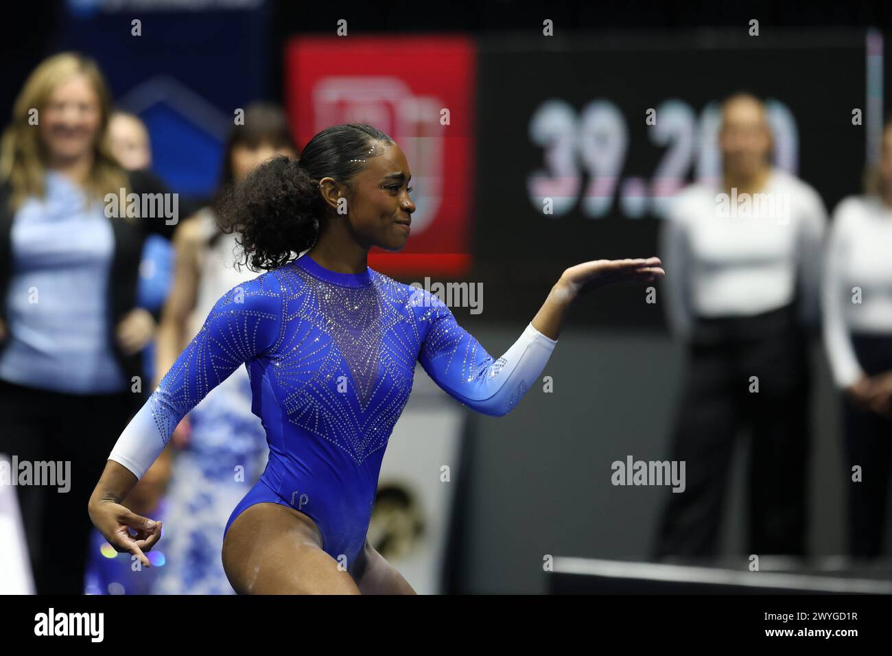 April 5, 2024: Gymnast Selena Harris from UCLA during the 2024 NCAA ...