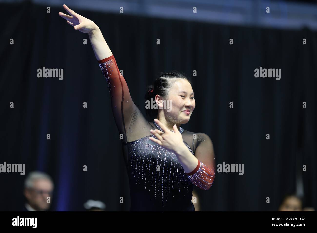 April 5, 2024: Gymnast Claire Dean from Stanford University during the ...