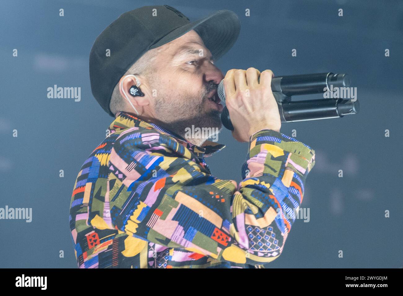 the Subsonica 2024 Tour at PalaUnical on April 3, 2024 in Mantua, Italy ...