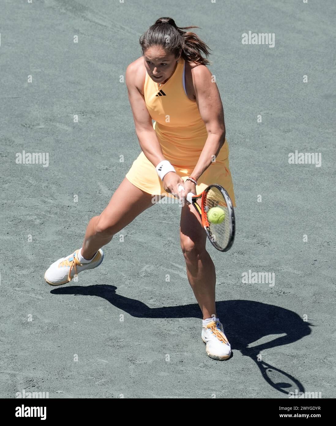 April 6, 2024: Daria Kasatkina (RUS) defeated Jessica Pegula (USA) at ...