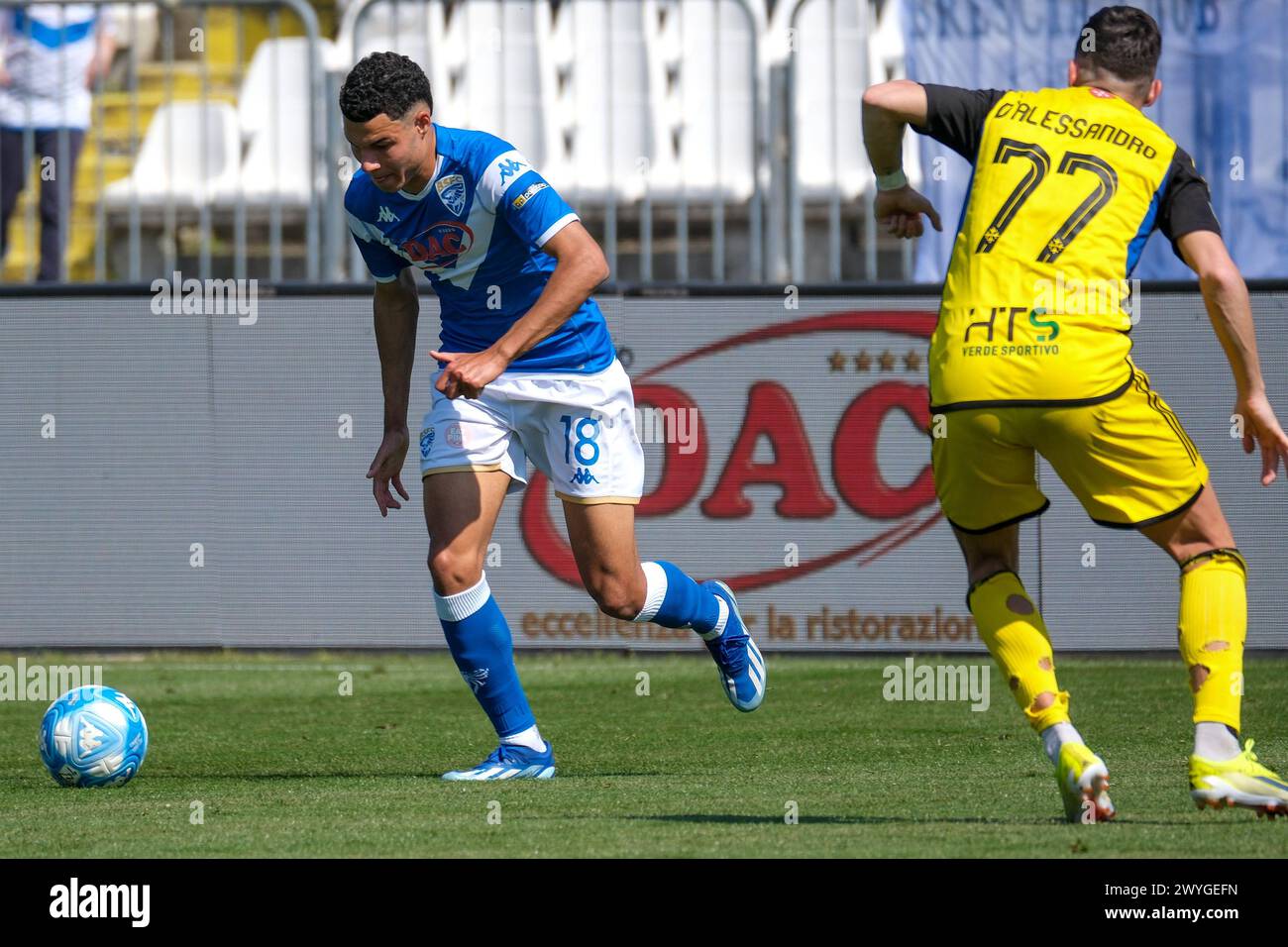 Alexander Jallow of Brescia Calcio FC during the Italian Serie B soccer ...