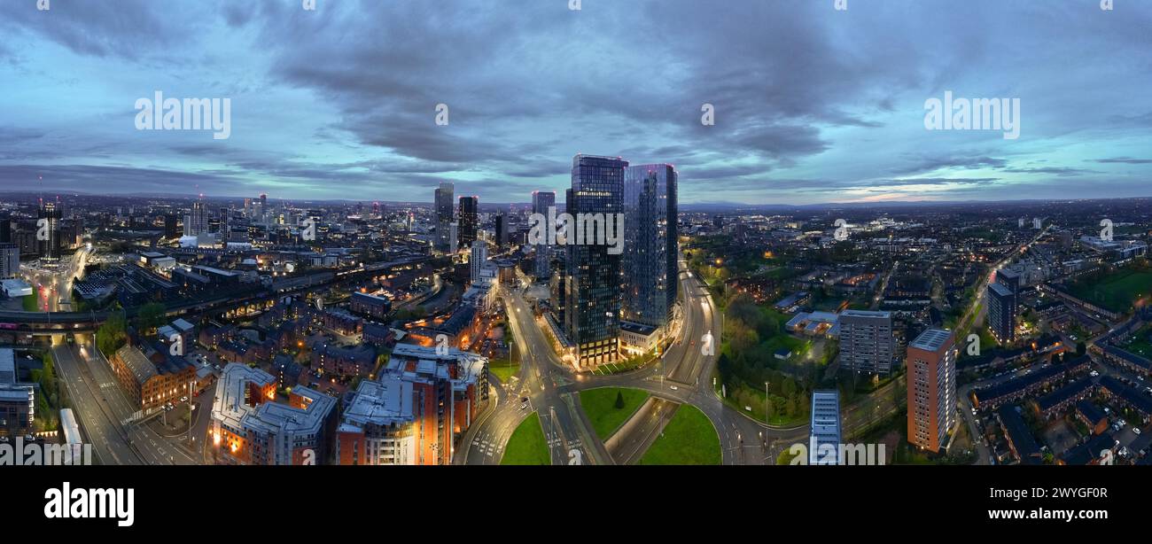 The Sunrises over Deansgate Square, a residential skyscraper cluster on ...