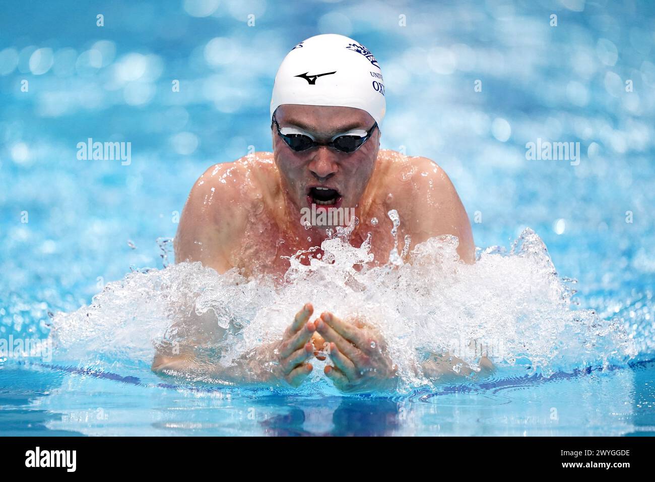 Toby Mackay-Champion in action during the Men's 200m Breaststroke B ...
