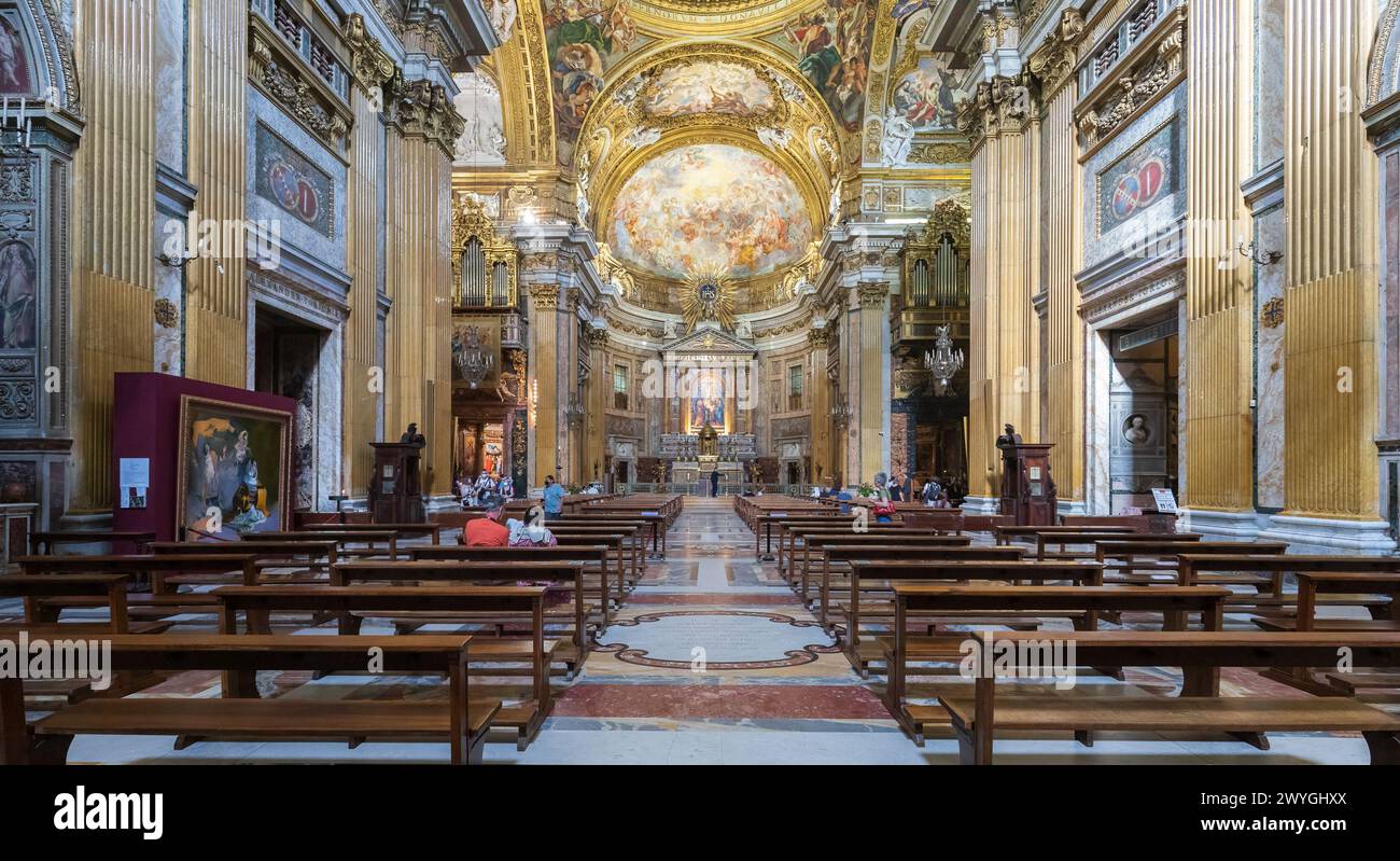 ROME, ITALY - MAY 24, 2022: Church of the Gesu - Chiesa del Gesu in ...