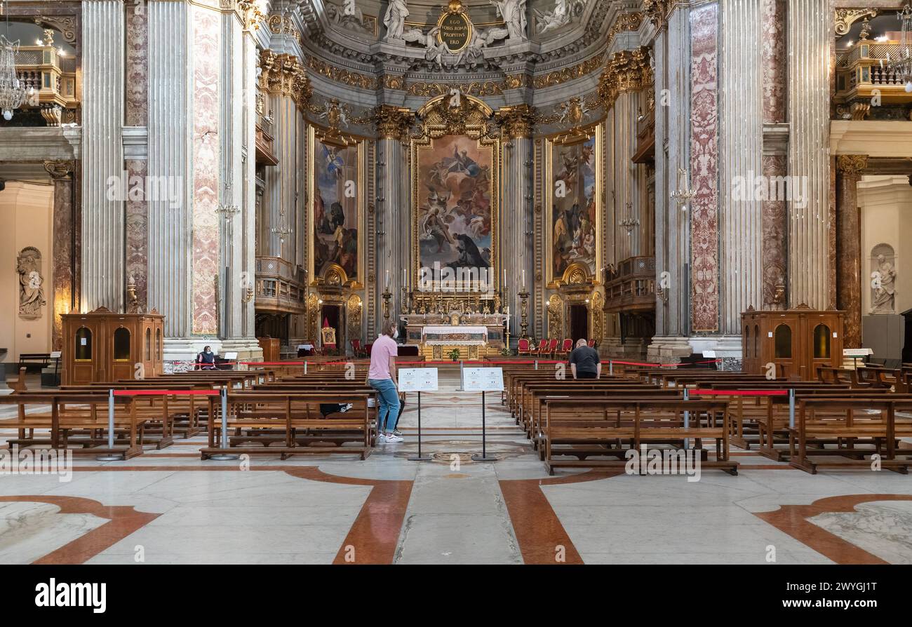 ROME, ITALY - MAY 24, 2022: Church of the Gesu - Chiesa del Gesu in ...
