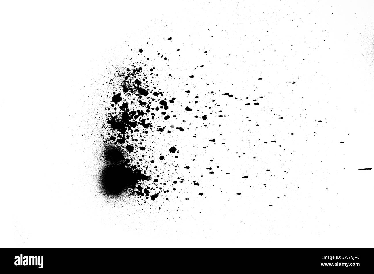 Spray painted splatter texture. Abstract graffiti shape.Grunge style ...