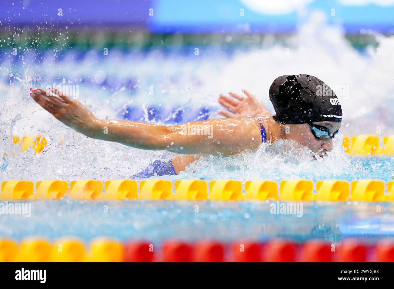 Abbie Wood in action during the Women's 200m IM Final on day five of ...