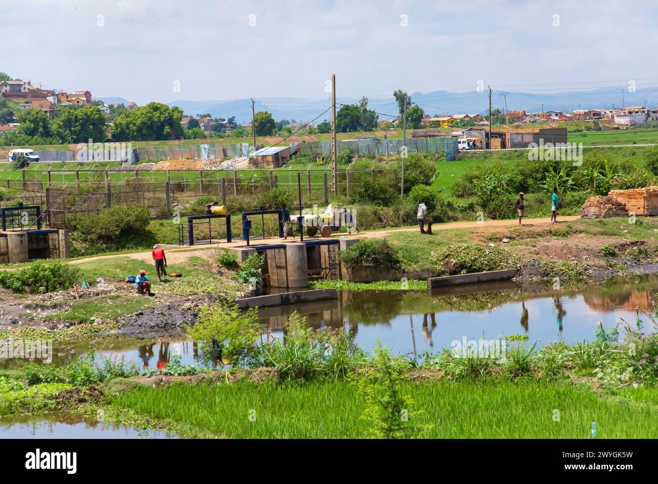Antananarivo, Madagascar. 25 oktober 2023. street of Antananarivo ...