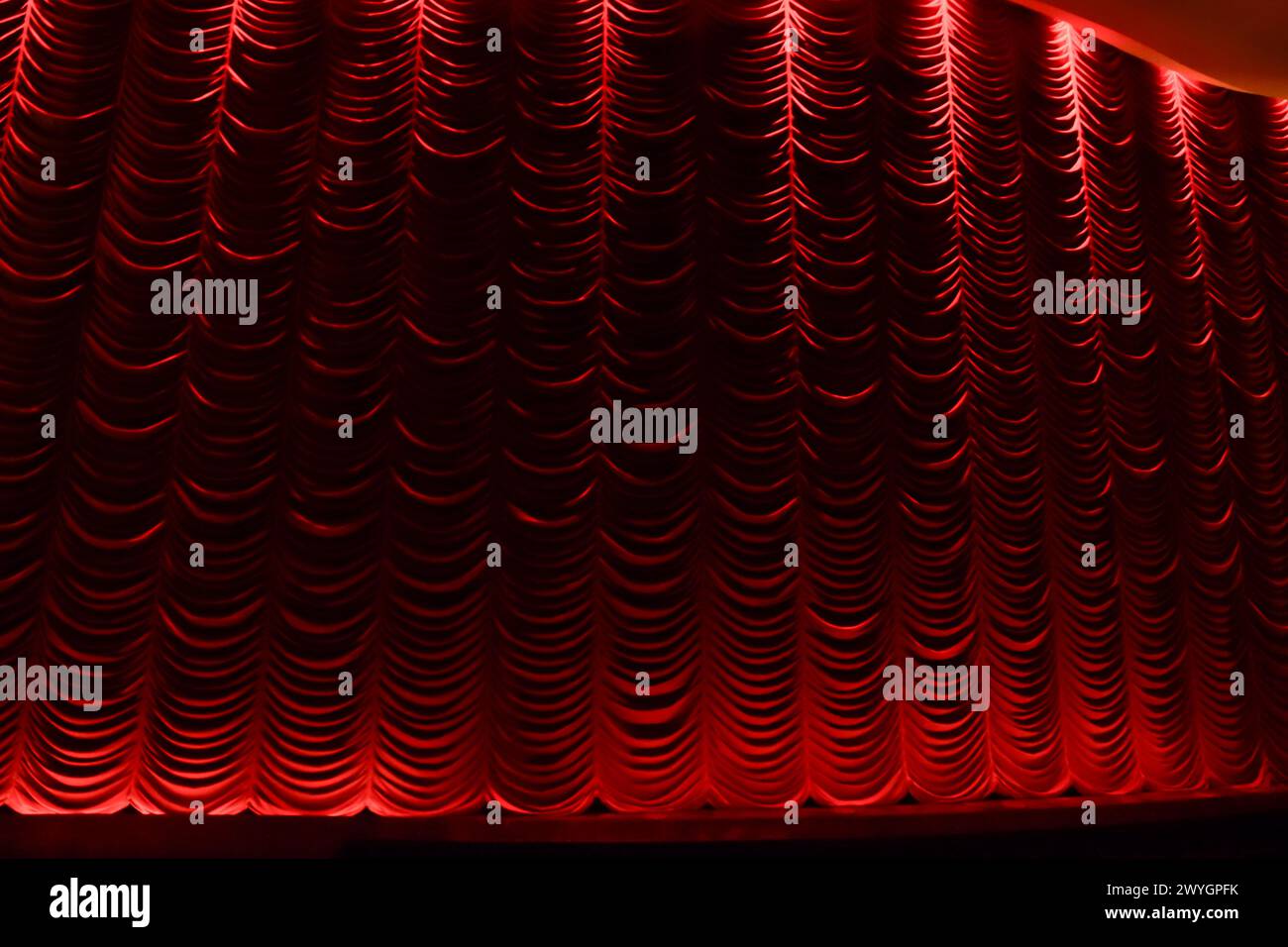 Raj Mandir Theater in Jaipur with illuminated red velvet looms Stock ...