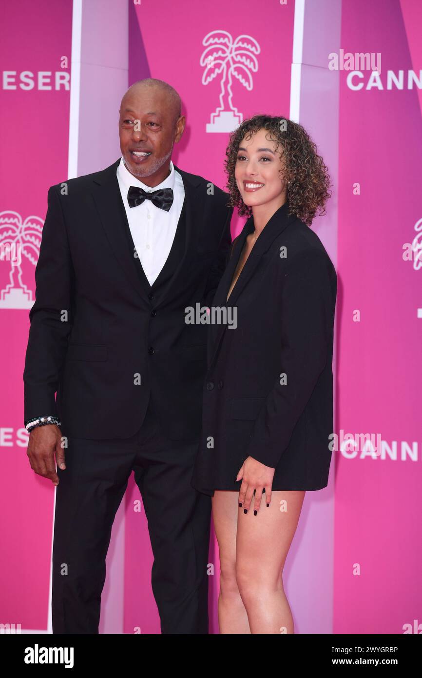 CANNES, FRANCE - APRIL 06: Jackson Richardson attend the Pink Carpet ...