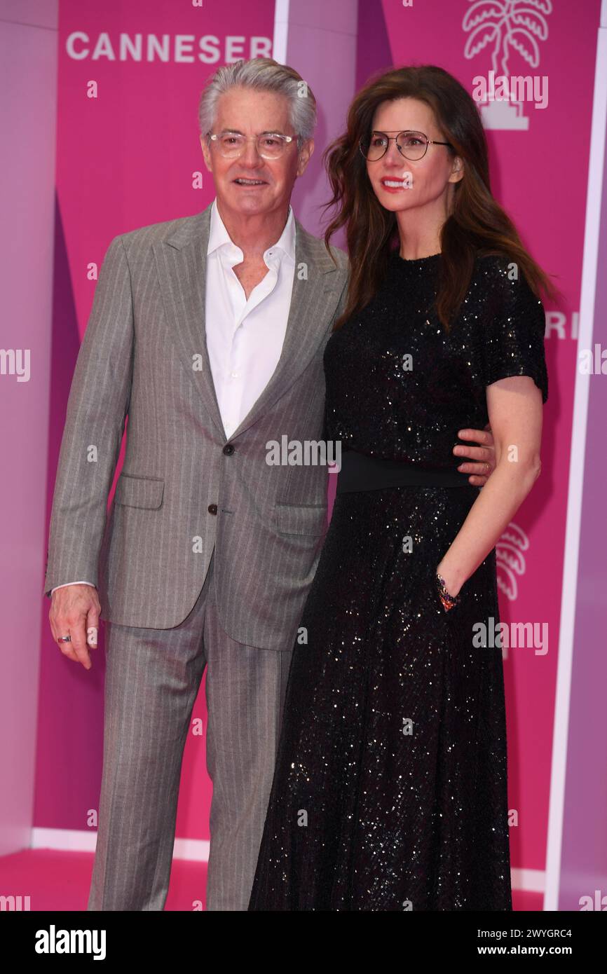 CANNES, FRANCE - APRIL 06: Kyle MacLachlan, Desiree Gruber attend the ...