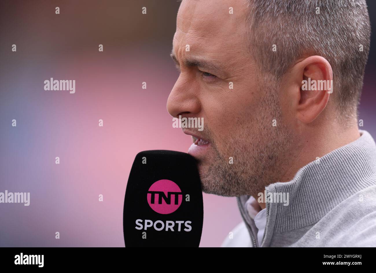 London, UK. 6th Apr, 2024. TNT Sports presenter Joe Cole during the ...