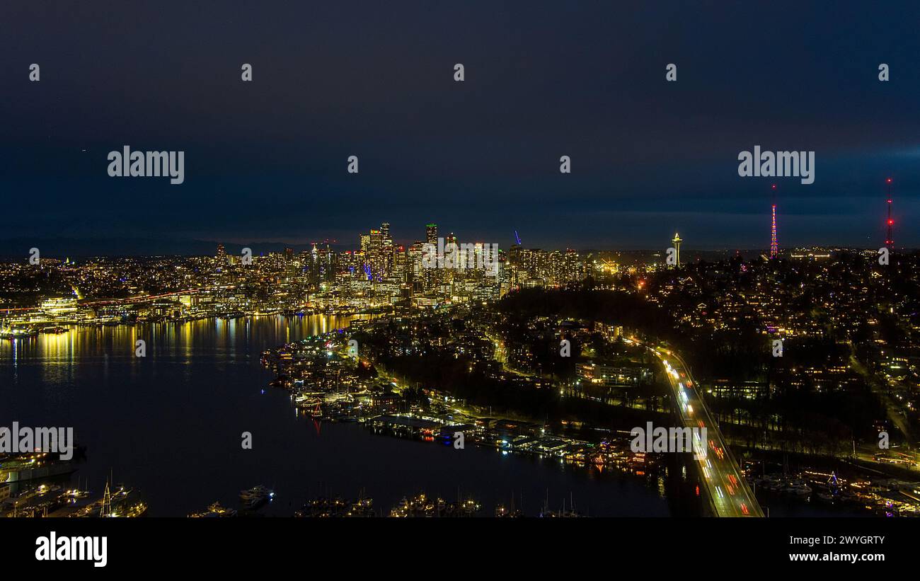 Seattle christmas at night hi-res stock photography and images - Alamy