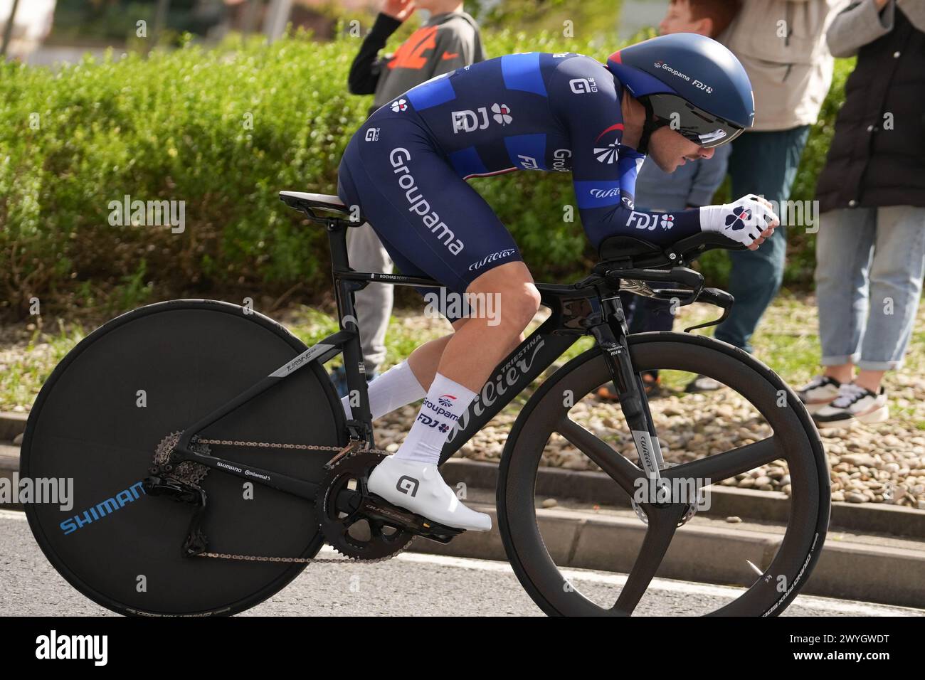 Rémy , ROCHAS GROUPAMA-FDJ during the Itzulia Basque Country 2024, cycling event, stage 1 Irun ...