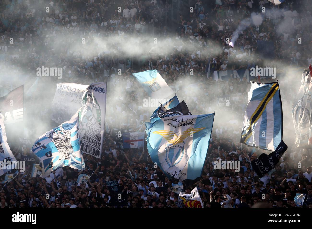 Roma 06 04 2024 derby roma lazio hi-res stock photography and images ...