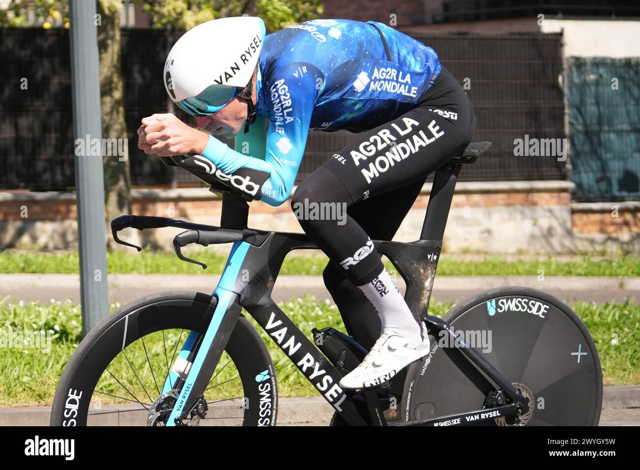 Decathlon AG2R La Mondiale Team during the Itzulia Basque Country 2024, cycling event, stage 1 ...