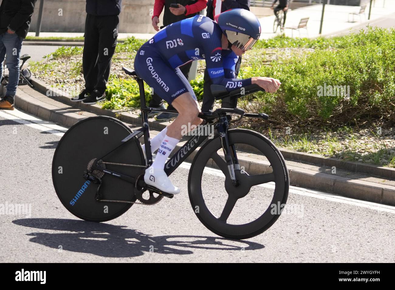 David, GAUDU GROUPAMA-FDJ during the Itzulia Basque Country 2024, cycling event, stage 1 Irun ...